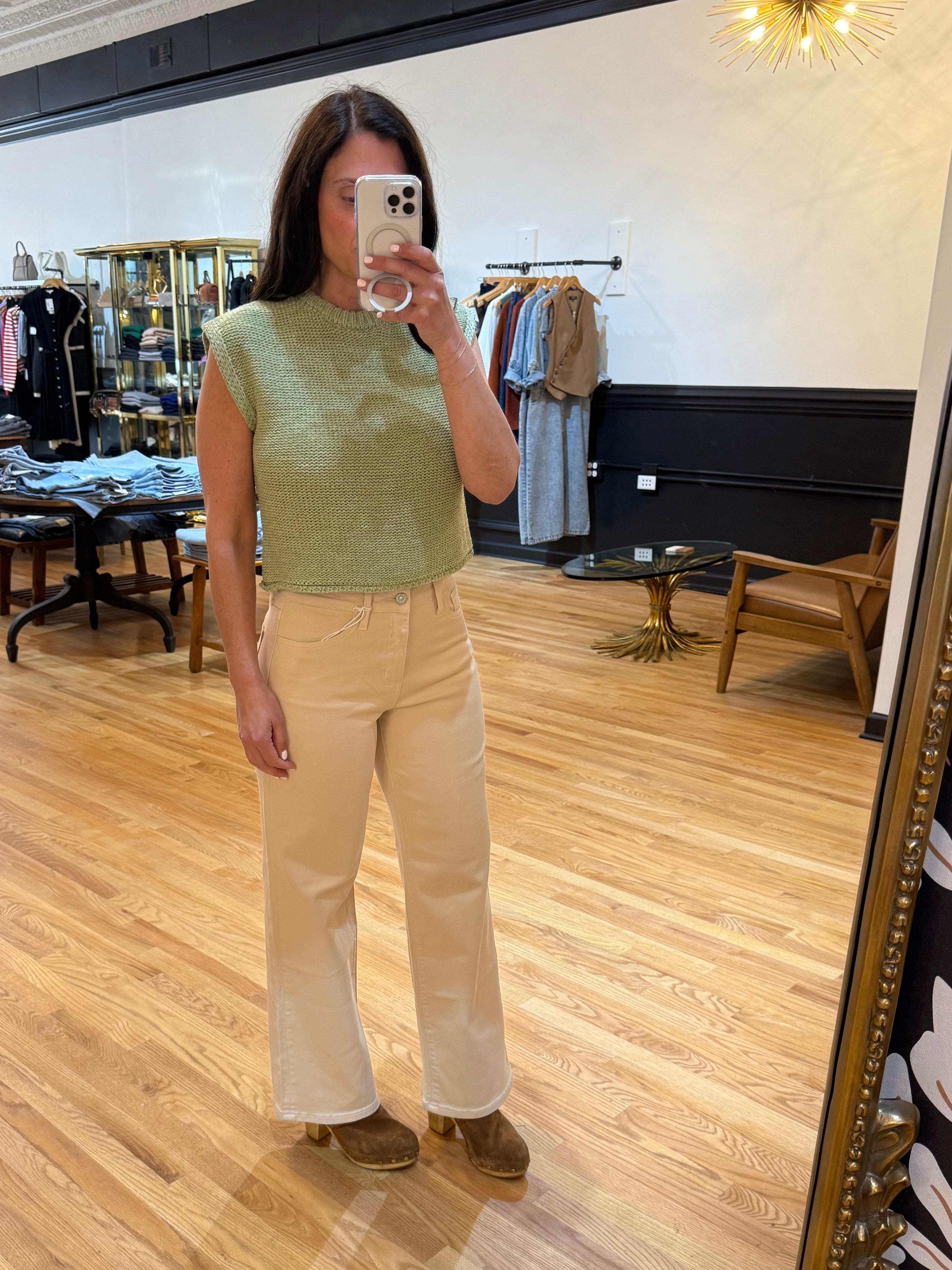 Khaki High Rise Wide Leg – House of 423